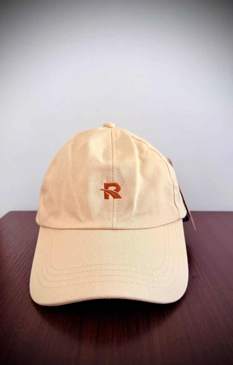 Beige Embroidered Cap